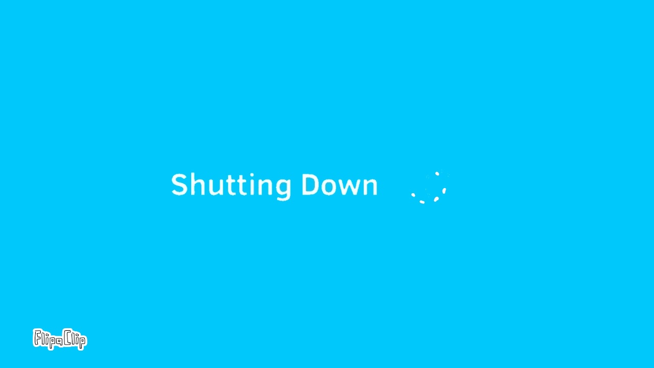 Computer shutting down animation - YouTube