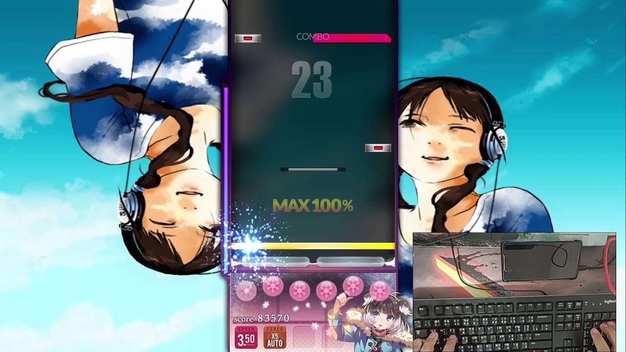 [DJMAX RESPECT V] 8B Practice + Hand move (+4 5 6 B) - YouTube