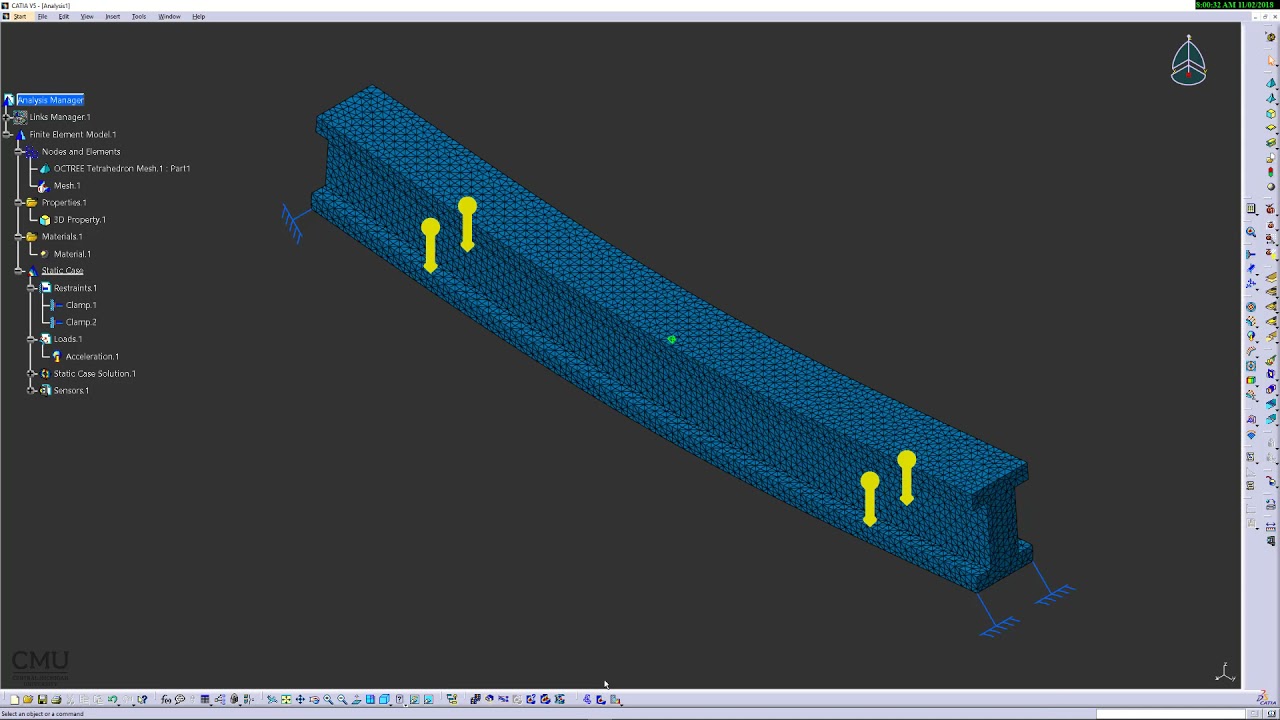 CATIA FEA Tutorial #05 - YouTube