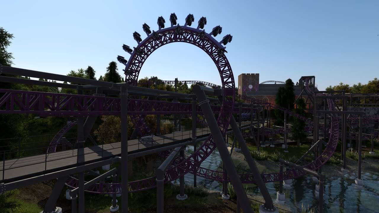[Nolimits 2] Vampire - Intamin Suspended LIM Rollercoaster (3 Blind ...