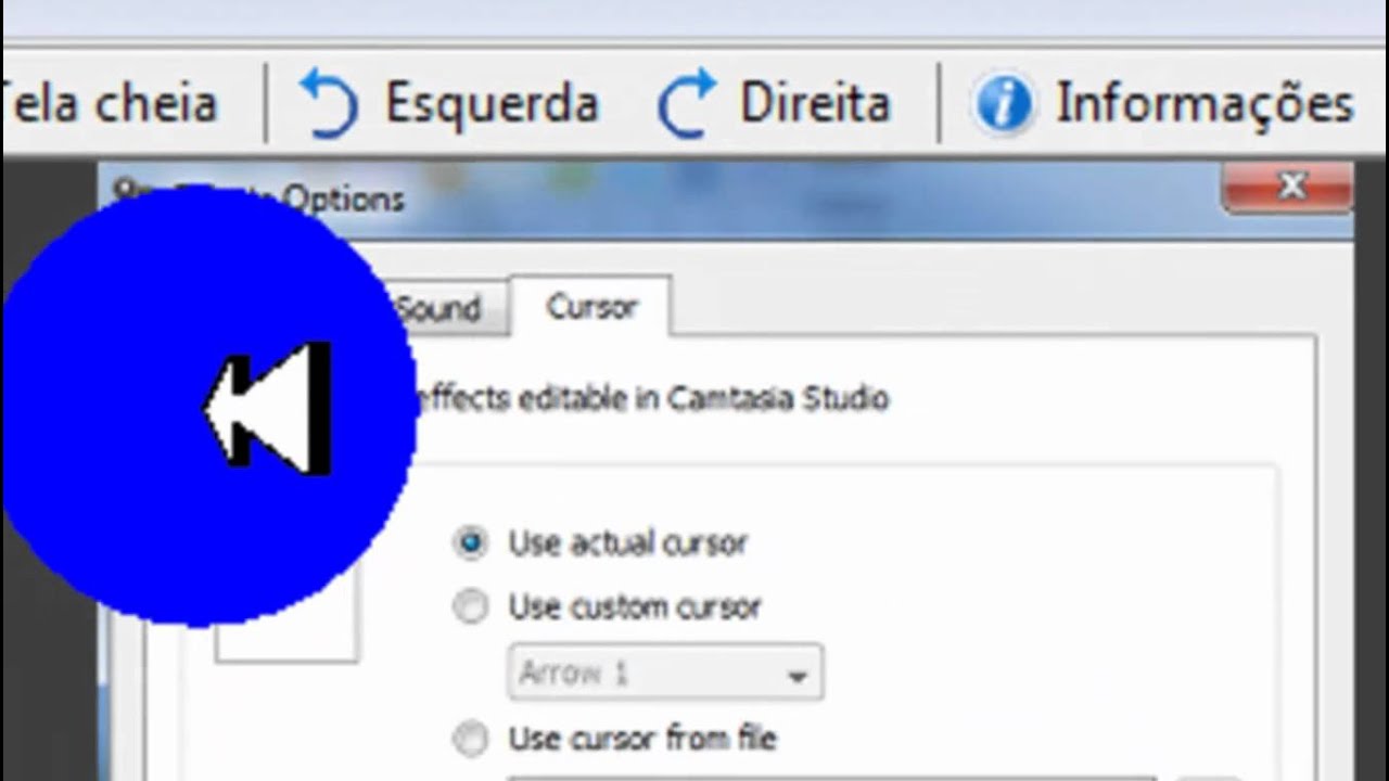Como mudar o Cursor do Camtasia Studio 7 - YouTube