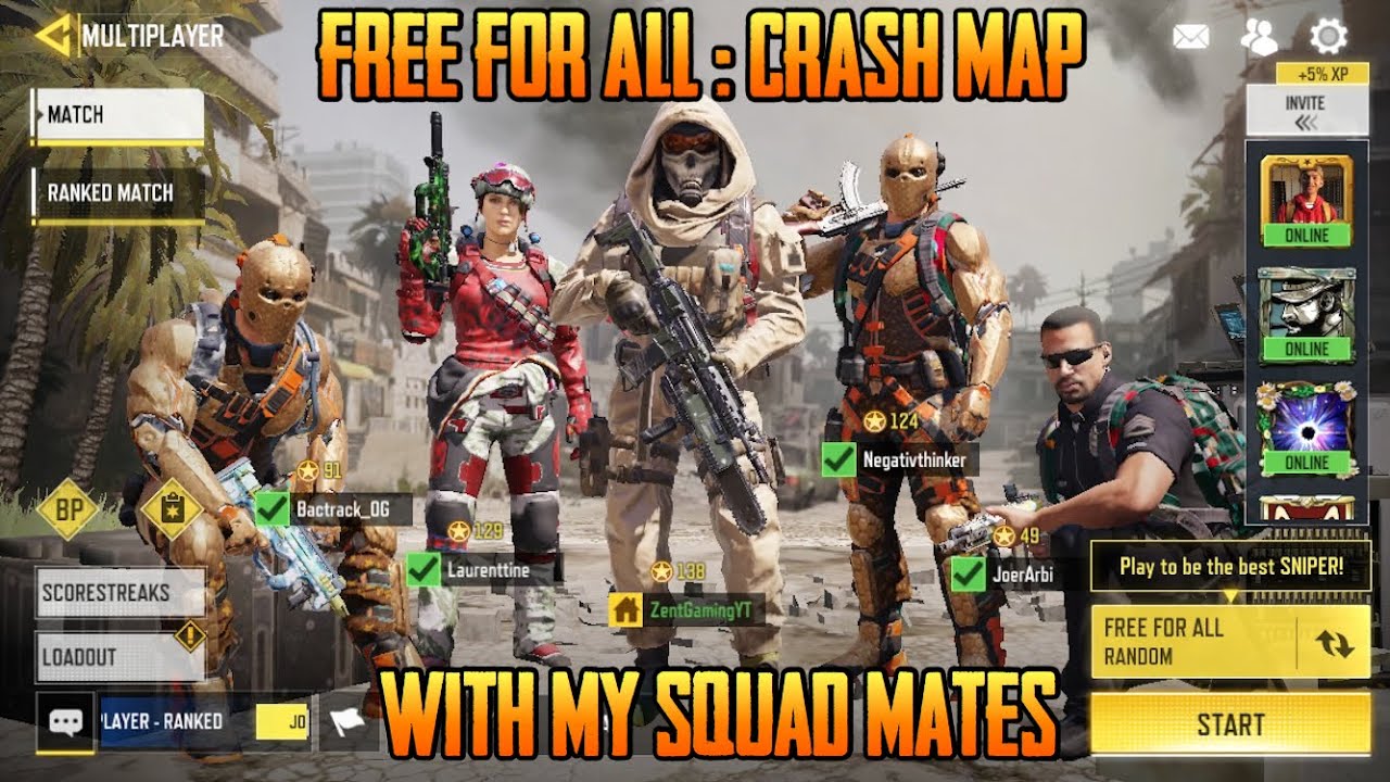 Free for All with the Squad | Crash Map | Call Of Duty Mobile - YouTube