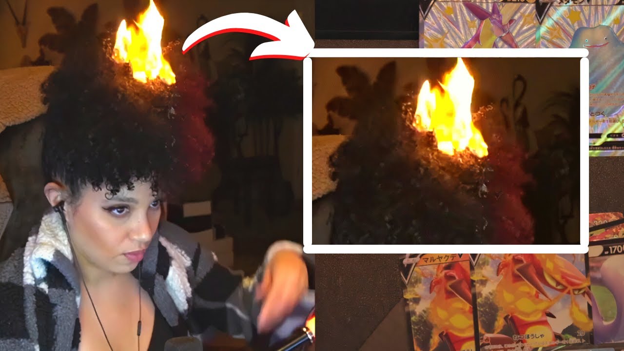 Girl's hair was on FIRE !! - YouTube