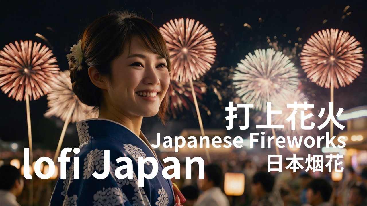 lofi Japan Fireworks with Chill, Relax, Healing Music for those who ...