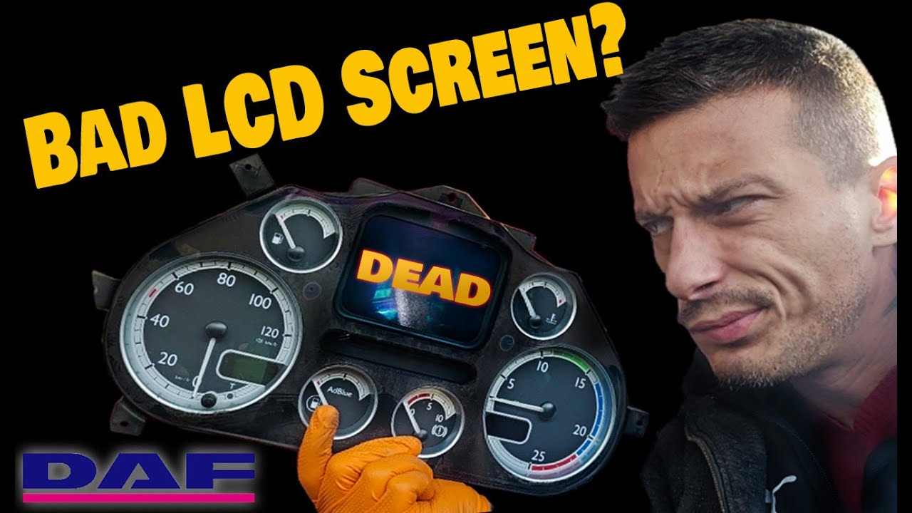 Daf LCD Screen Repair:Instrument Cluster Display - YouTube