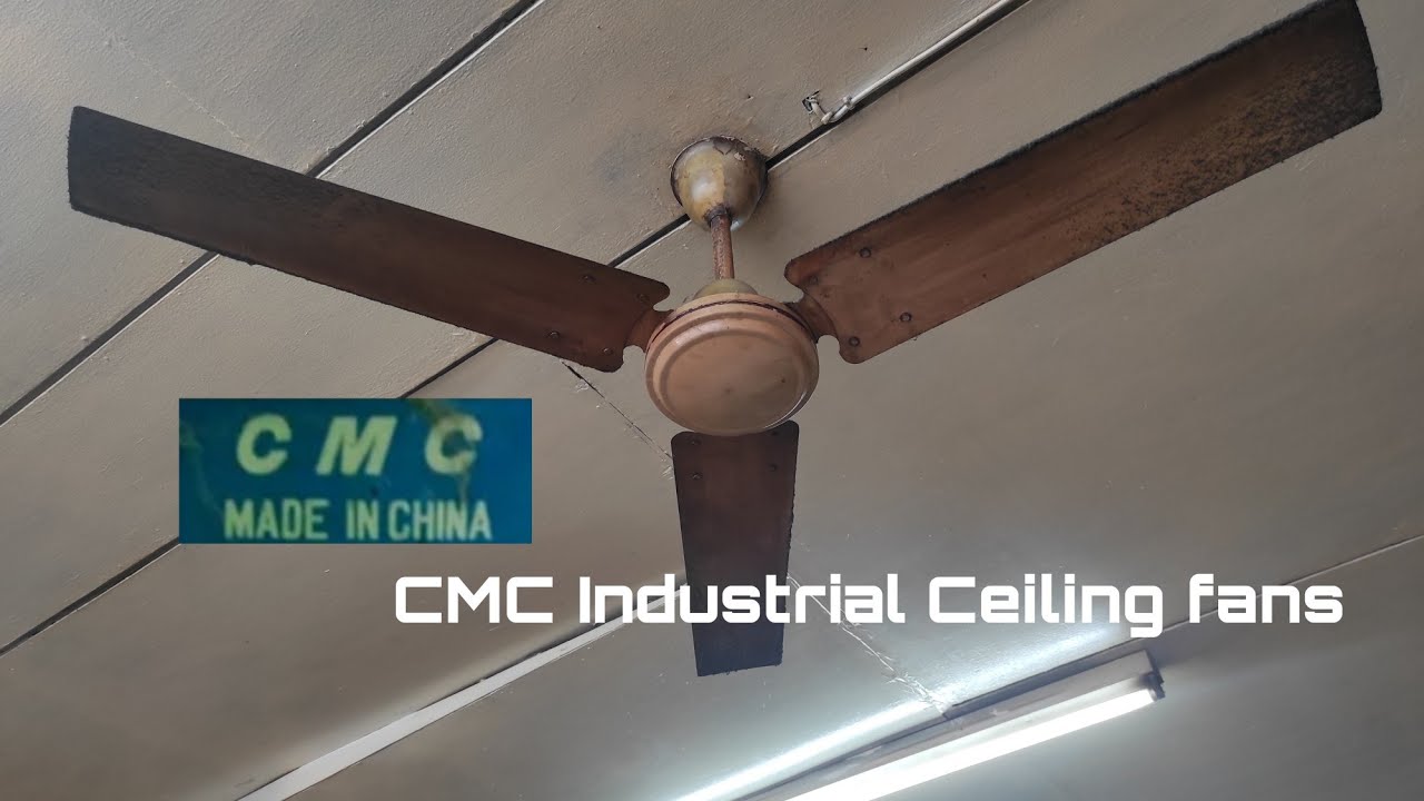 2 CMC Industrial ceiling fans - YouTube