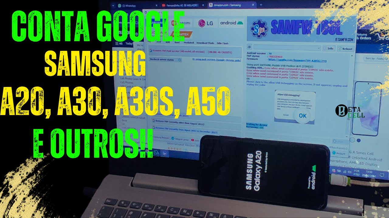 COMO REMOVER CONTA GOOGLE DO SAMSUNG A20, A30, A50 E OUTROS. - YouTube