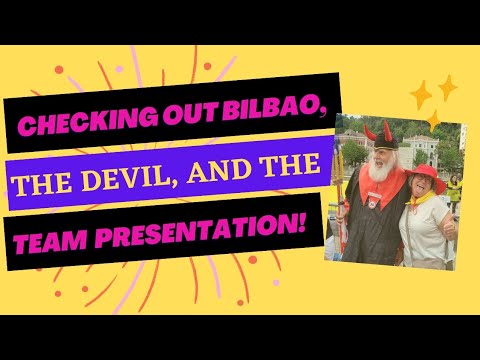 The DEVIL comes to Bilbao to watch the TdF TEAM PRESENTATION! - YouTube