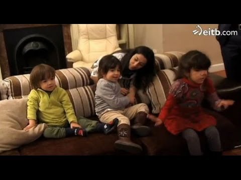 Araitz, Ixone y Unai, 3 hermanos con síndrome de San Filippo