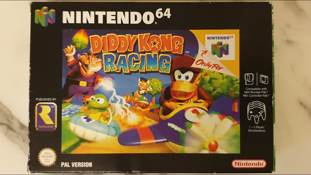 Diddy Kong Racing | Dino Domain-Hot Top Volcano(5)Diddy Kong With Plane ...