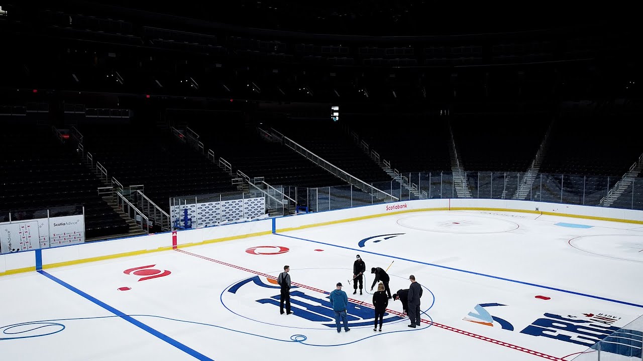Rogers Place Ice Installation - YouTube