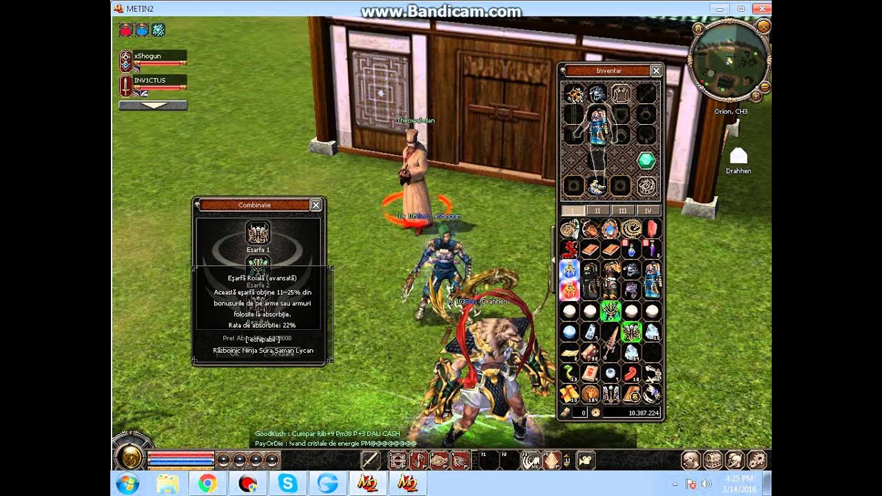 Metin 2 ro Orion esarfa si upgrade - YouTube