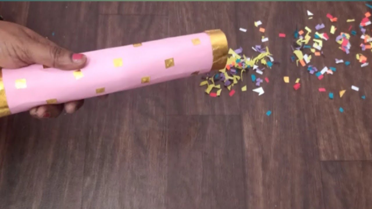 how to make party popper at home ll diy birthday popper - YouTube