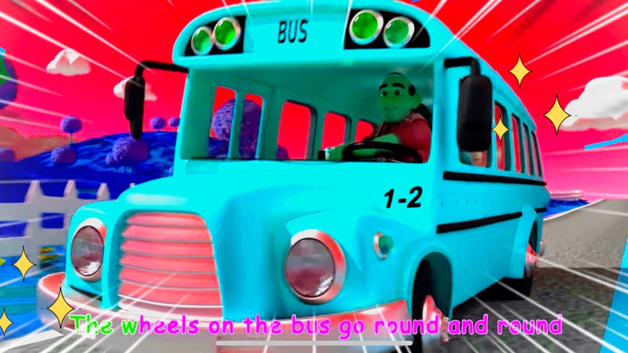 Wheels on the bus go round and round | several versions | cocomelon ...