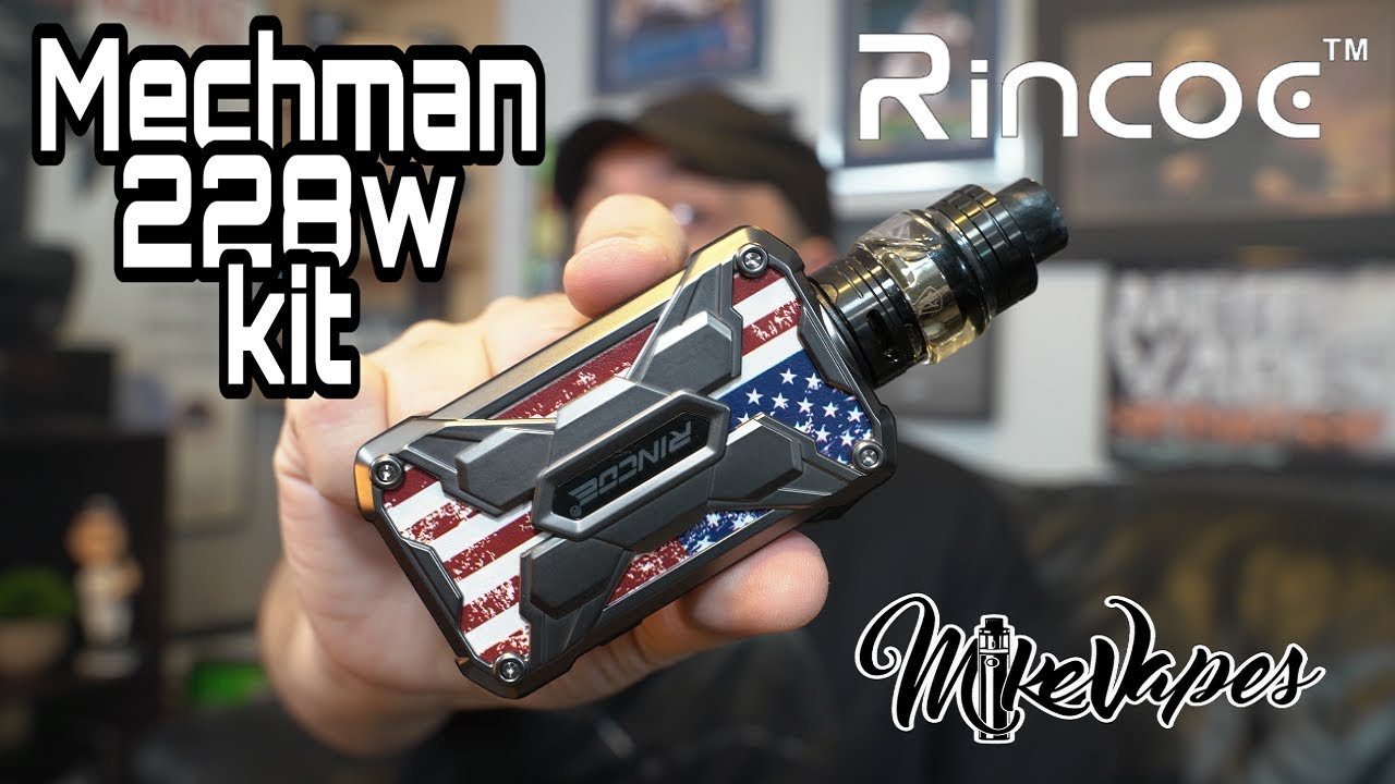 MechMan 228w Mesh Vape Kit By Rincoe - YouTube