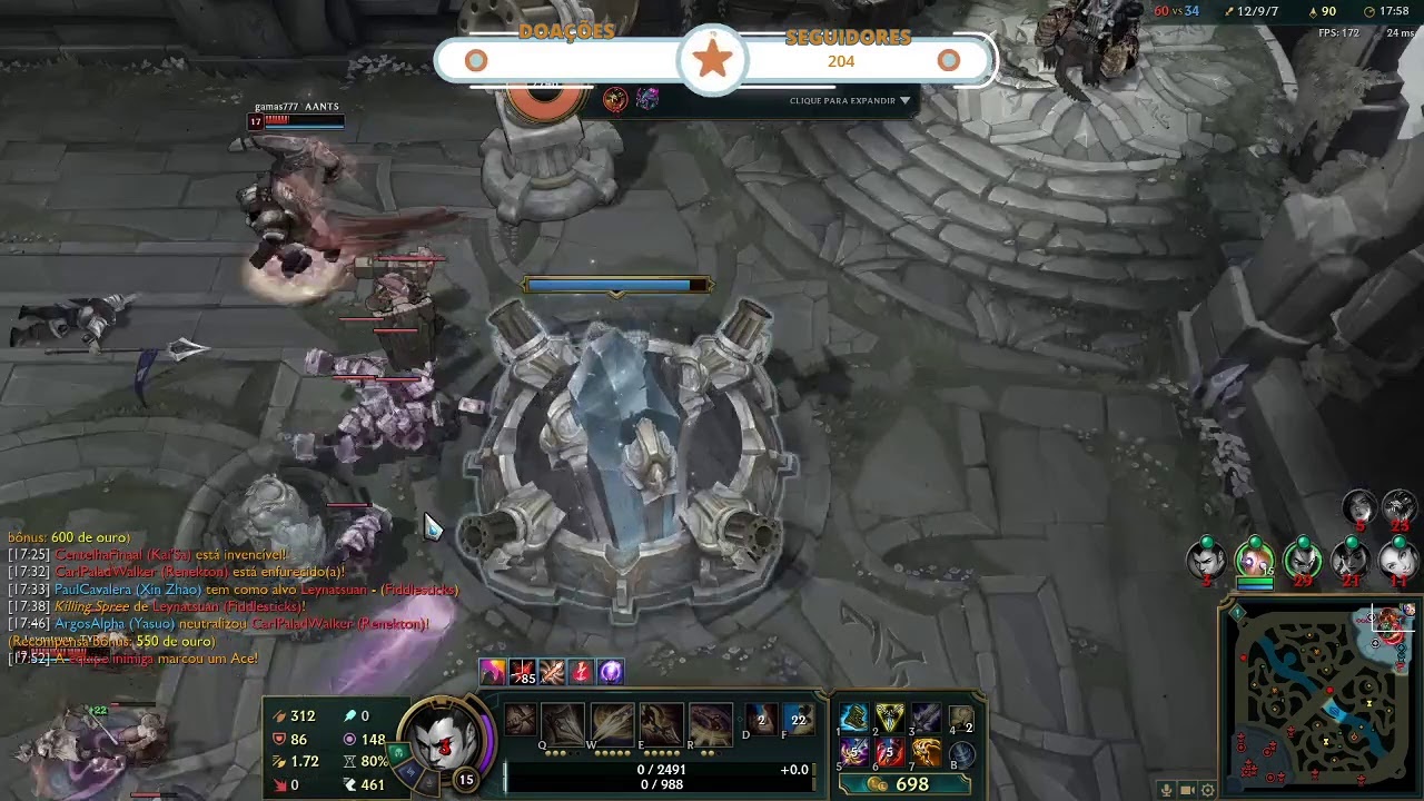 League of Legends com Hacker alpha, Zimba e Socialista de Iphone URF ...