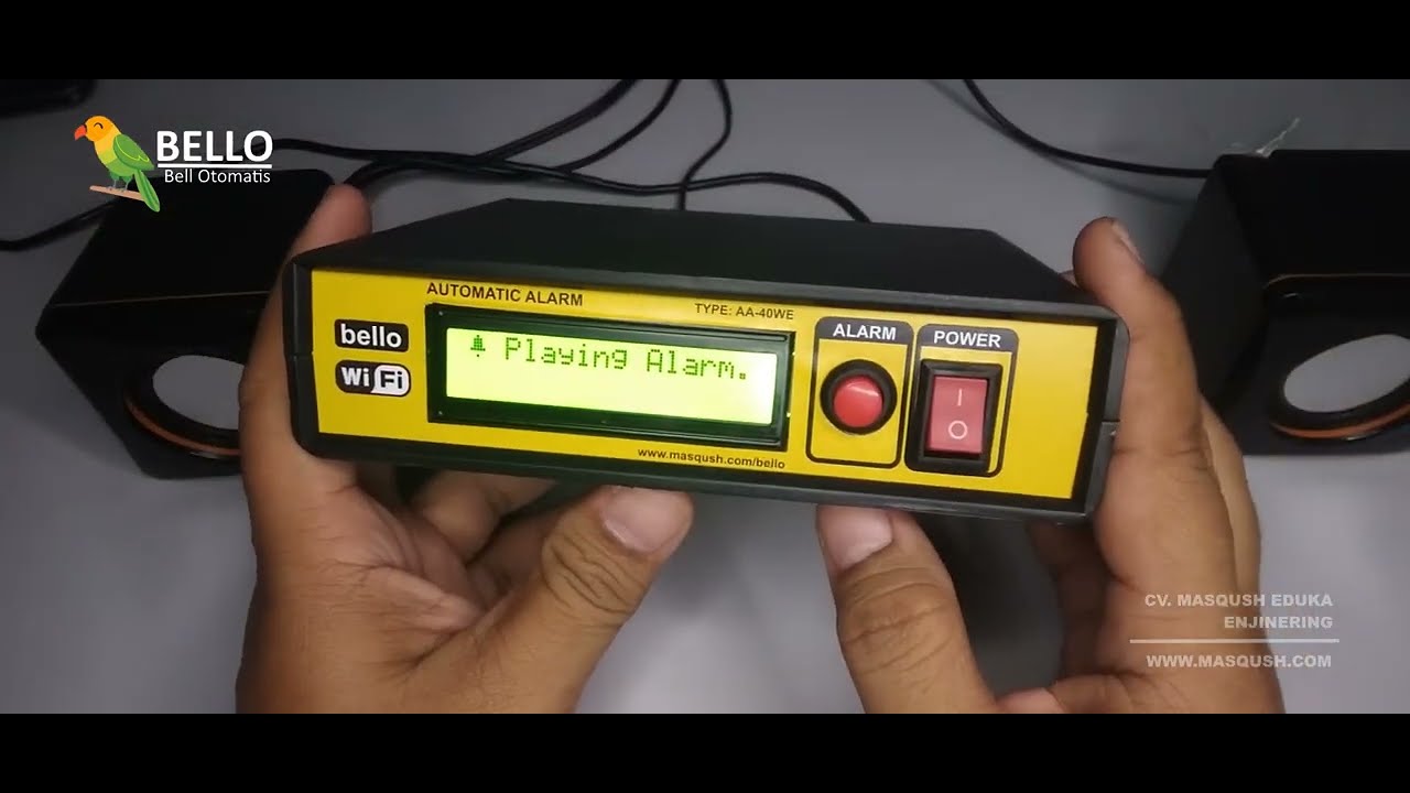Tutorial Pemasangan Bel Otomatis BELLO AA40WE - YouTube