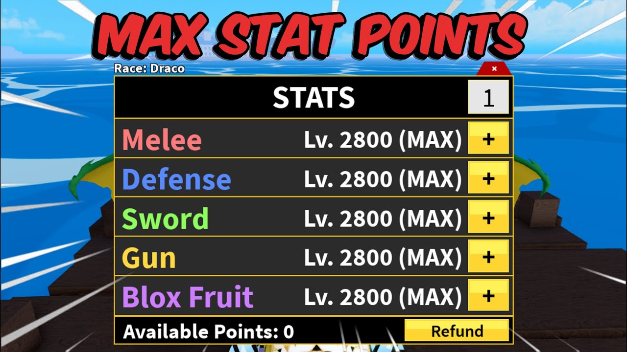 Getting MAX STAT POINTS in Blox Fruits! - YouTube