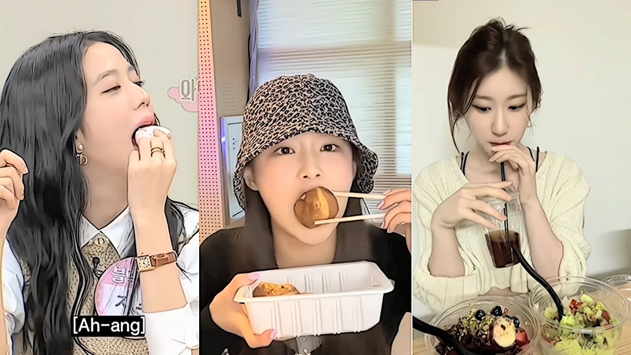 Eating fancam K-Pop 🥤 - YouTube