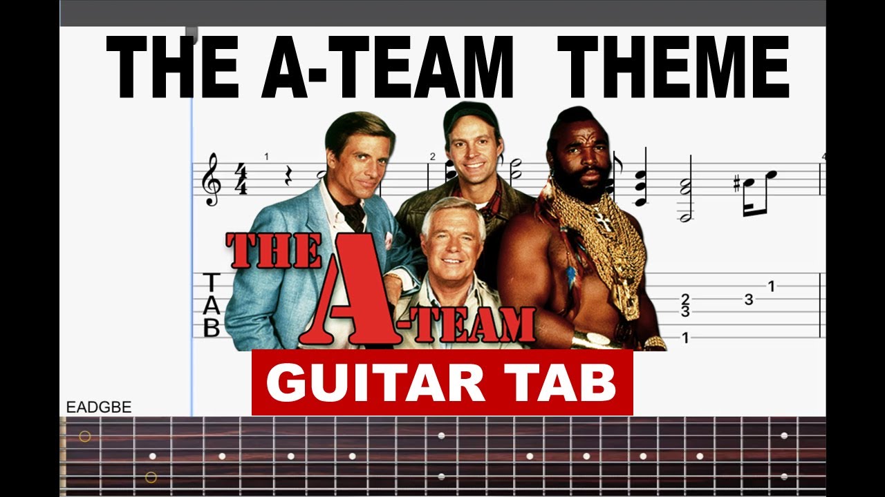The A-Team Theme (80's TV Show) - Fingerstyle Guitar Tab - YouTube
