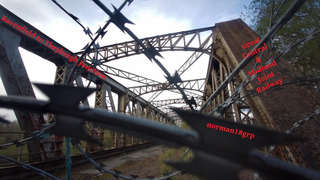 Ravenfield to Thrybergh Junction GC & M Joint Railway - YouTube