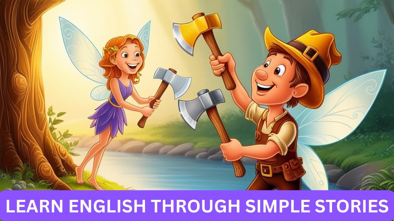 Learn English Through Simple Stories: The Woodcutter's Lesson | Easy ...