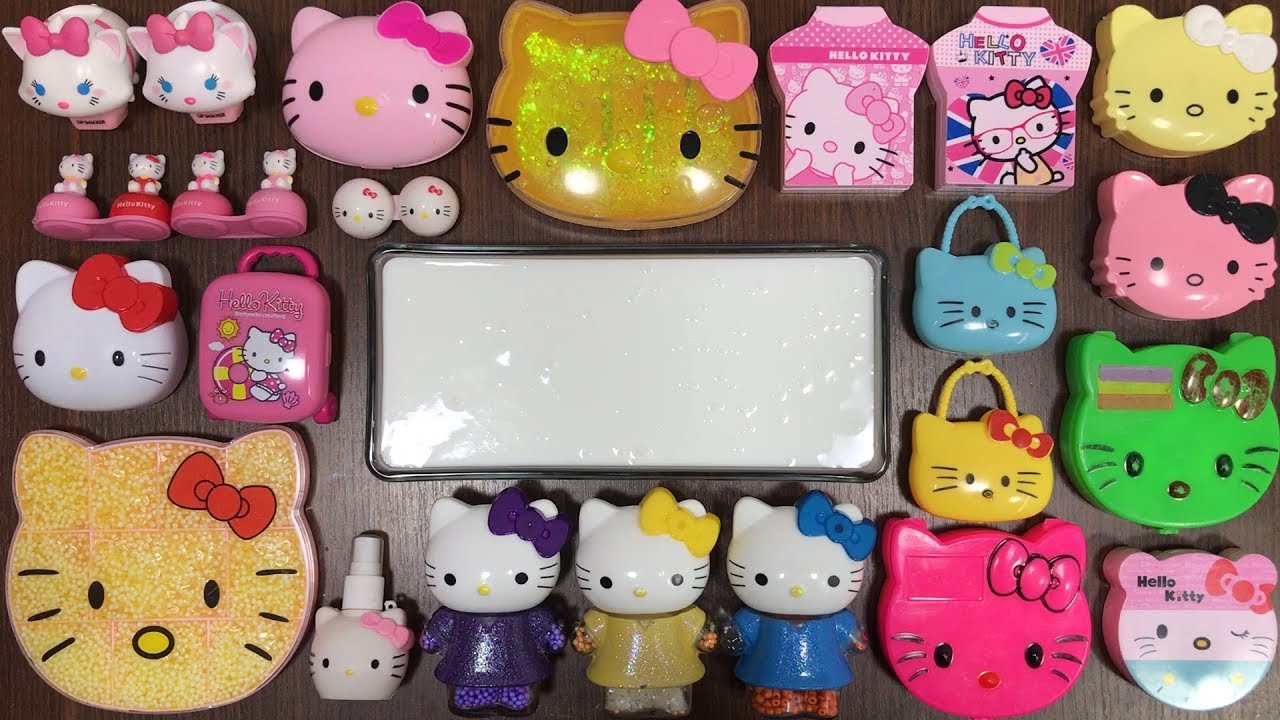 Mixing Random Things Into Glossy Slime | Slime Smoothie | Most ...