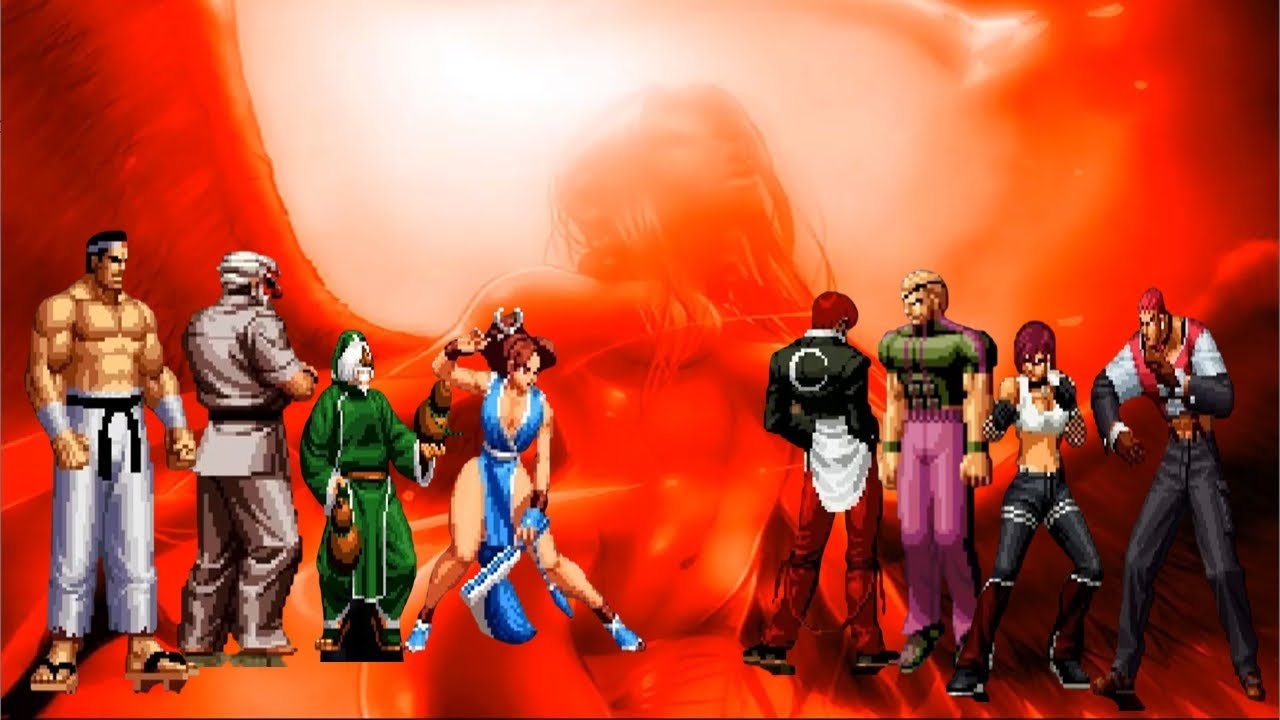[KOF Mugen] Memorial || mai chin mr karate daimon VS iori kimberly ...