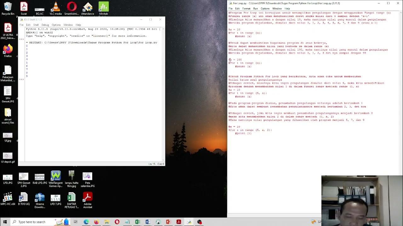 Tugas Pemrograman Python For Loop Youtube