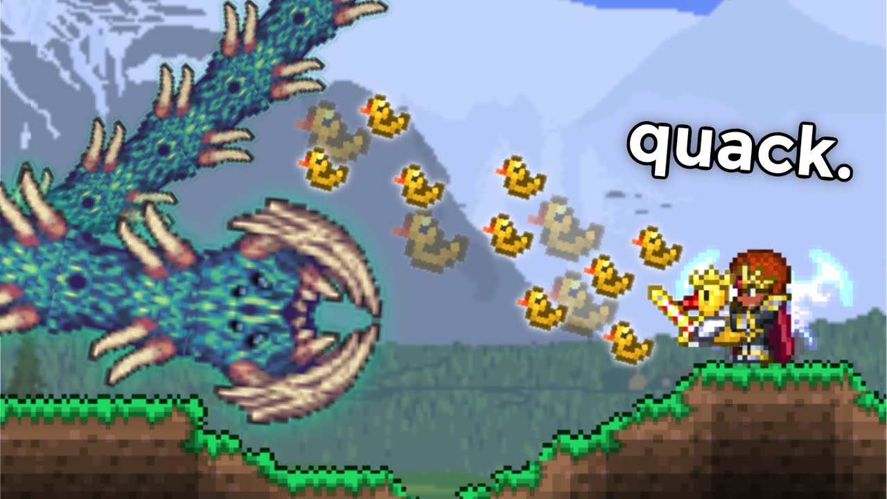 The Power of the Duck, in the Palm of My Hand... [Terraria Mega Modded ...