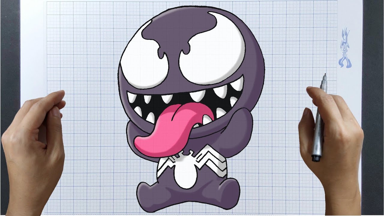 Vẽ Venom Cute - YouTube