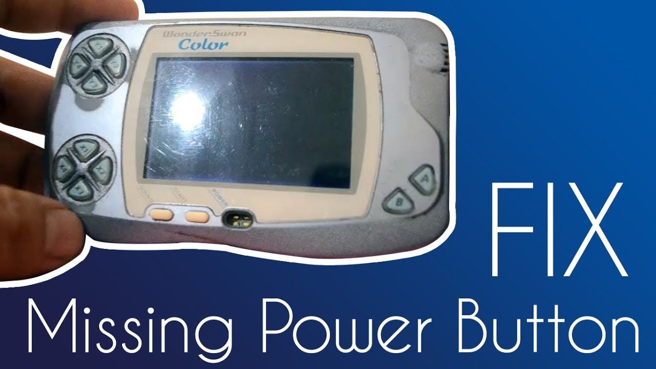FIX Wonderswan Color Missing Power Button - YouTube