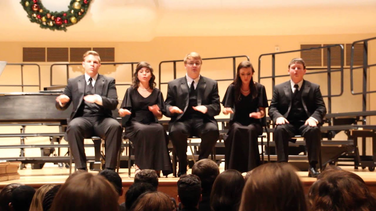TCHS Ensemble "White Winter Hymnal" - YouTube