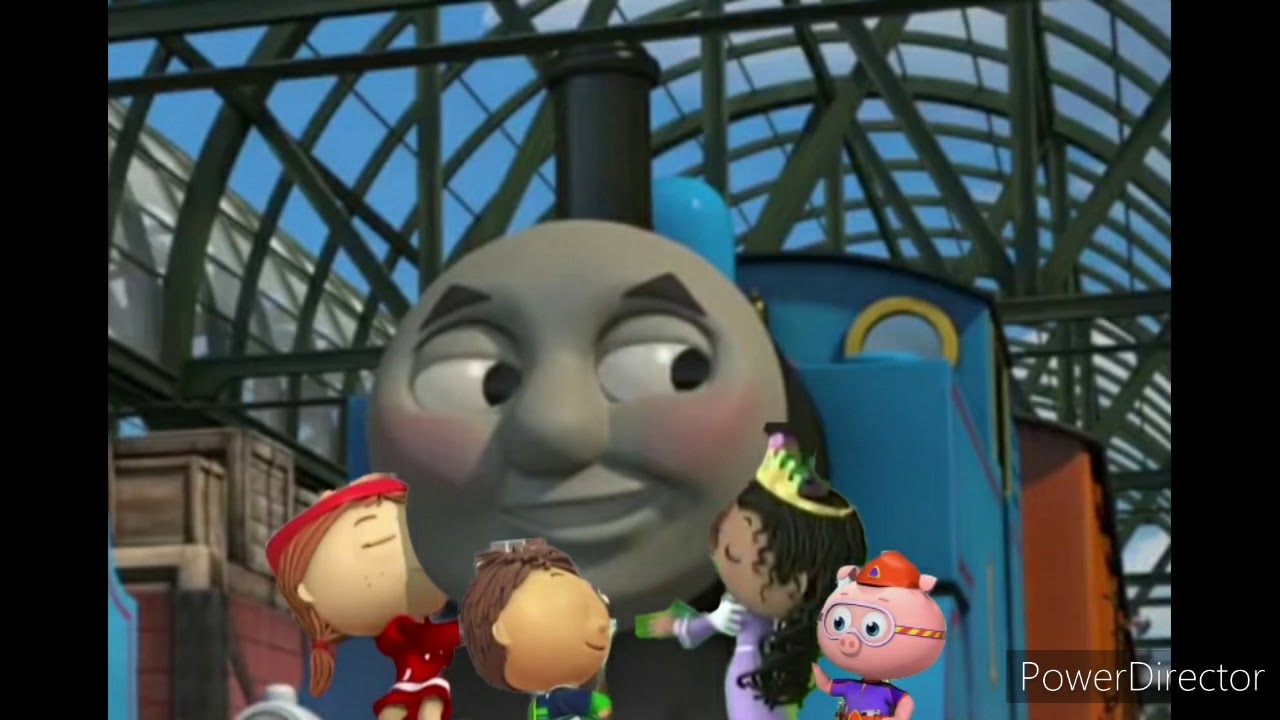 The Super Readers giving Thomas the Tank Engine a Big Hug - YouTube