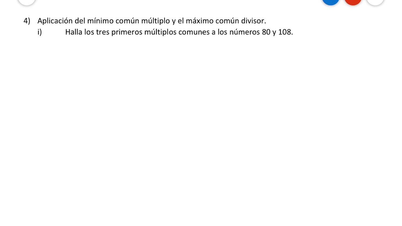 Aplicación MCM problema 1 - YouTube