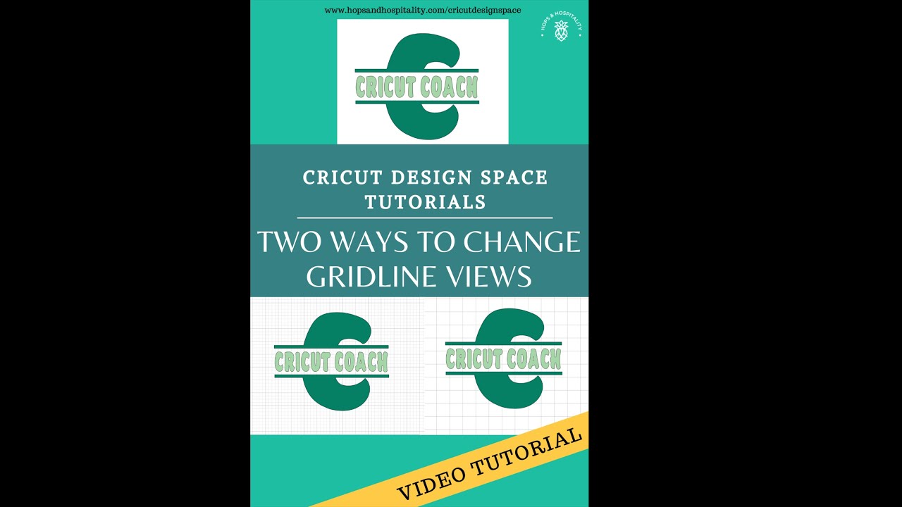 Cricut Design Space Tutorials: How to Change or Hide Grid View - YouTube