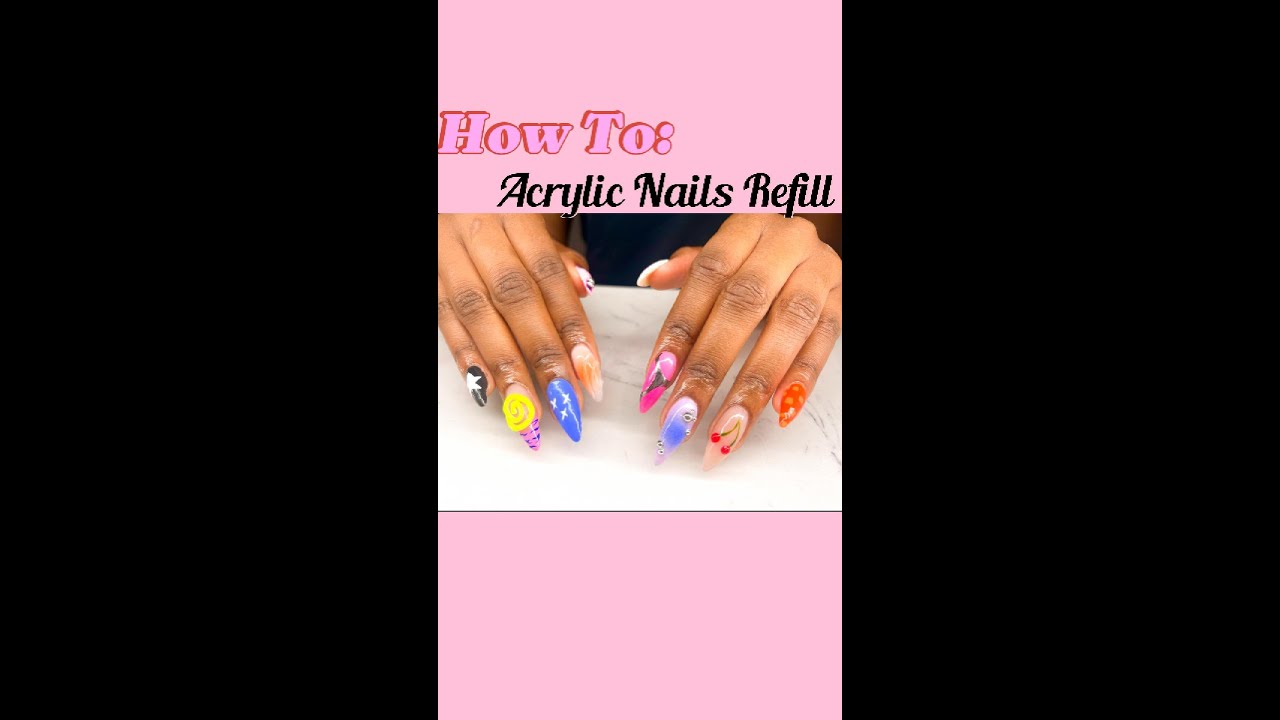 How To Refill Acrylic Nails| Beginner Friendly - YouTube