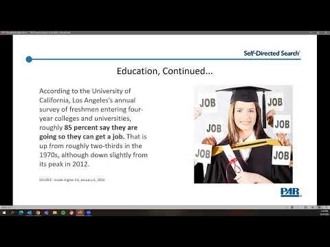 Self-Directed Search Career Assessment and Advising Tool - YouTube