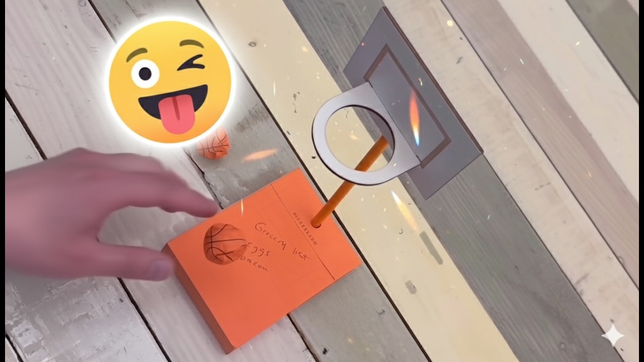 Crumple notes and score points - Desktop Dunks - YouTube