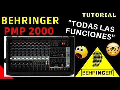 TUTORIAL COMO utilizar CONSOLA Behringer europower pmp 2000 (funciones).
