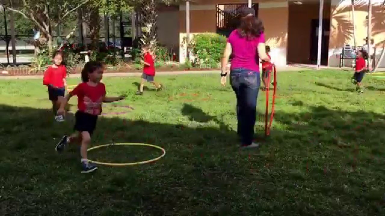 Musical chairs with hula hoops field day December 14, 2015 - YouTube