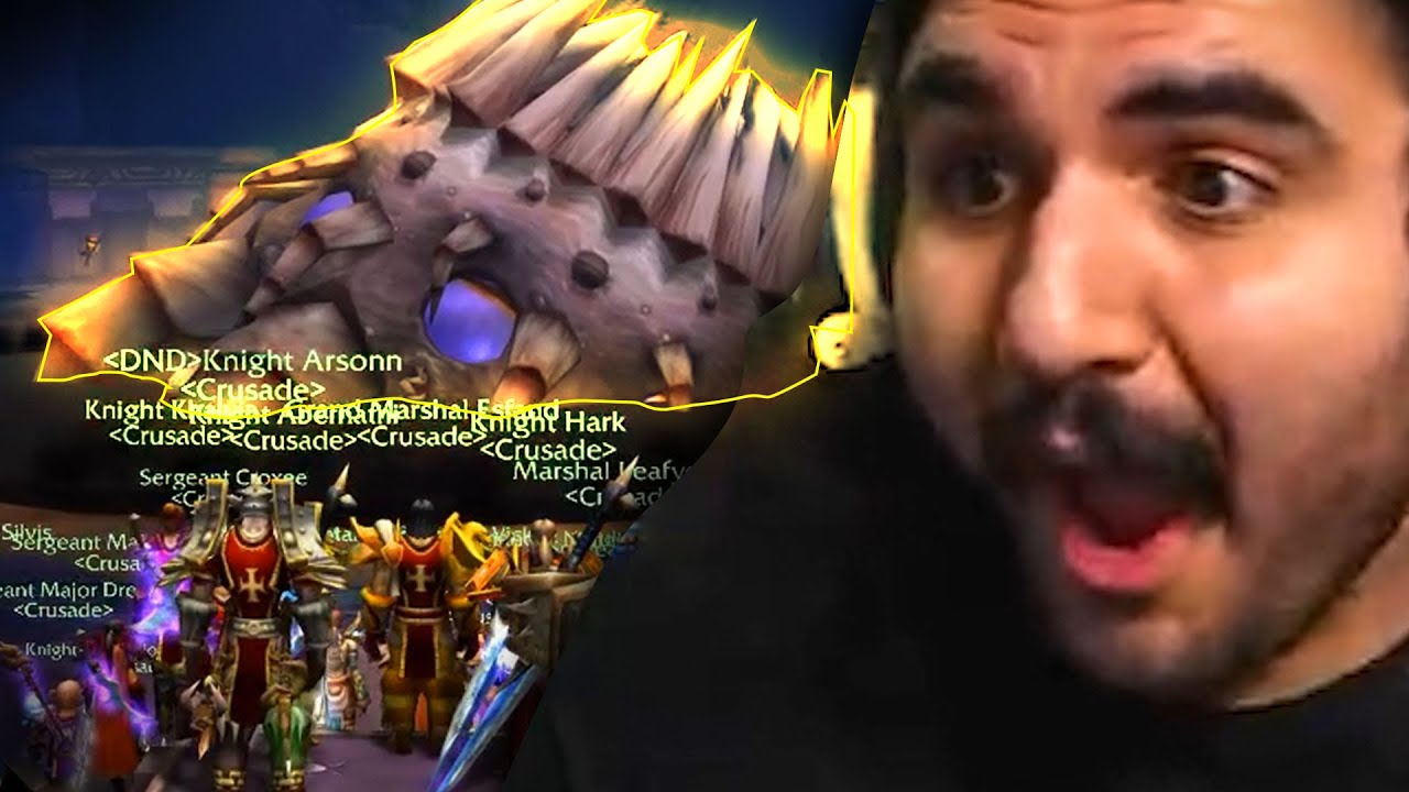 Esfand and Crusade's First AQ40 | Esfand Best WoW Classic Moments - YouTube