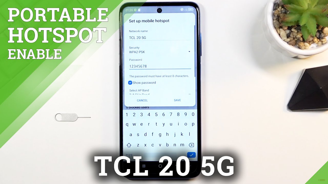 How to Set Up Wi-Fi Hotspot in TCL 20 – Share Wi-Fi Connection - YouTube