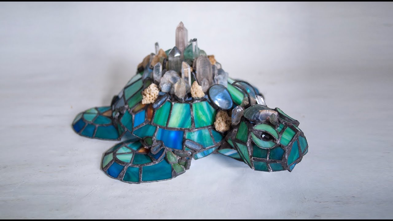How I Made a LIFE-SIZED 3D Stained Glass Sea Turtle! - YouTube