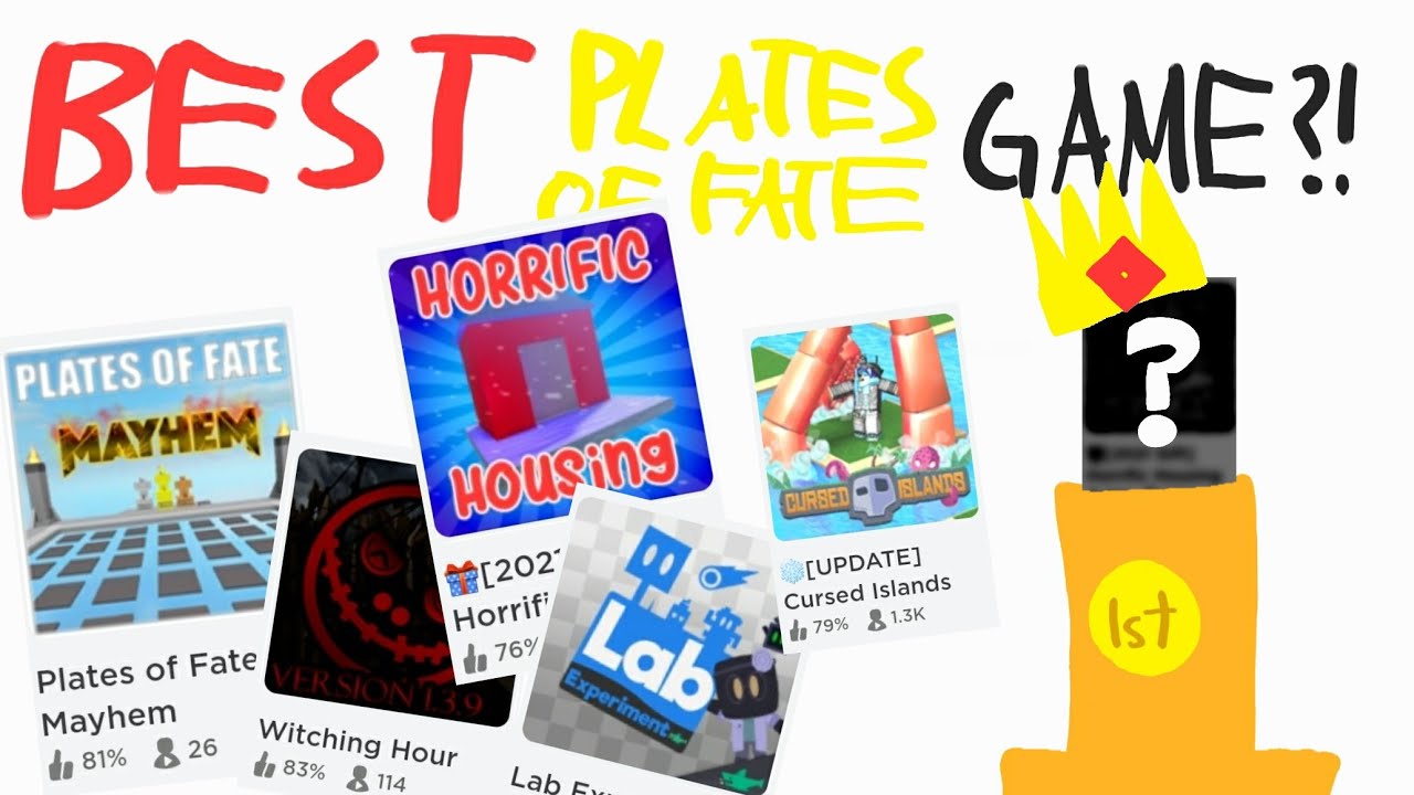 Finding out which PLATES OF FATE game is the best! (Roblox) - YouTube