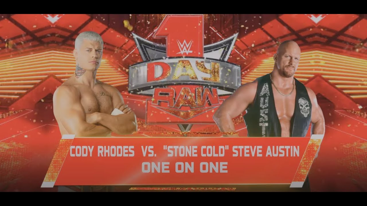 Cody Rhodes vs Stone Cold Steve Austin | Dream Match | One on One | WWE ...