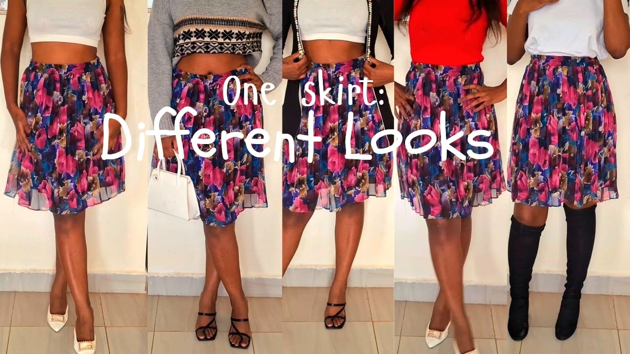 One Piece, Different Looks Ep.1: Floral Print Pleated Skirt Edition ...