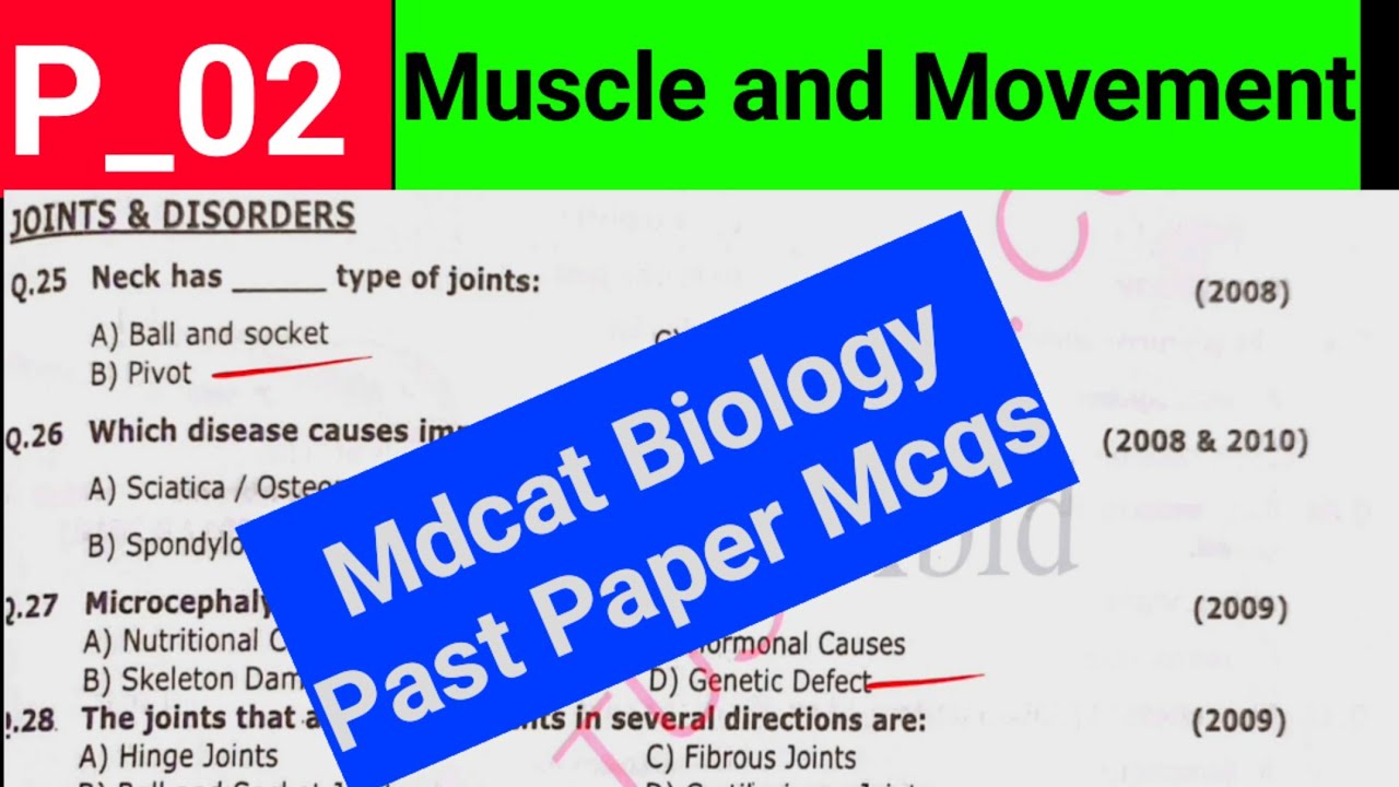 Mdcat biology past paper mcqs with solution|mdcat biology preparation ...
