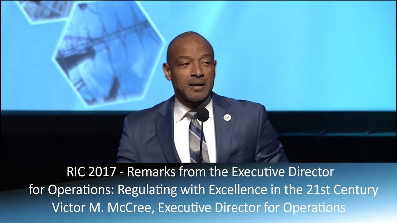 RIC2018: Remarks From the Executive Director for Operations Victor M ...