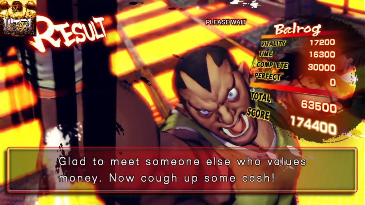 ULTRA STREET FIGHTER IV Balrog Arcade Mode - YouTube